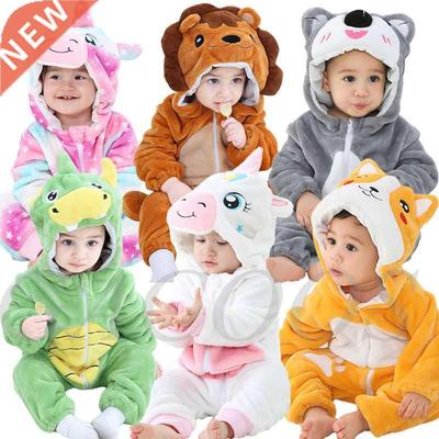 Baby Catoon ome Newbon Hooded Infant Clothing Boys Gil