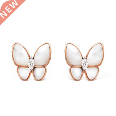 100% S925 Sterling Silver Earrings Female Luxury Jewelry Hig