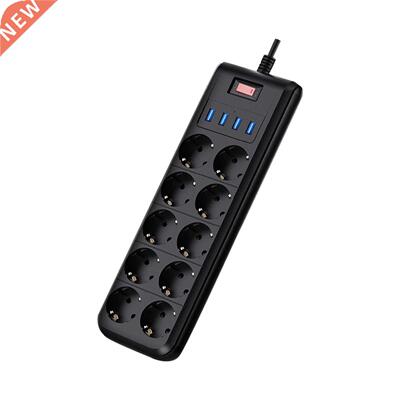 10 Way With 2m Cable Smartphones Home Office ABS Smart USB M