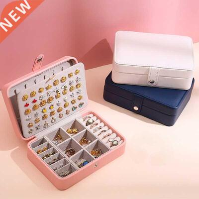 2022 Jewelry Box PU Leather Jewellery Storage Earring Boxes
