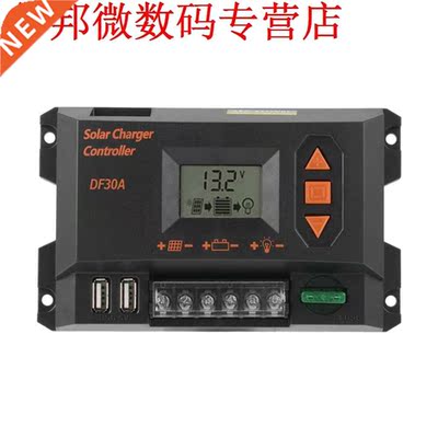 Zonnelader Controller PWM 30A 12 v 24 V Lcd-scherm Batterij