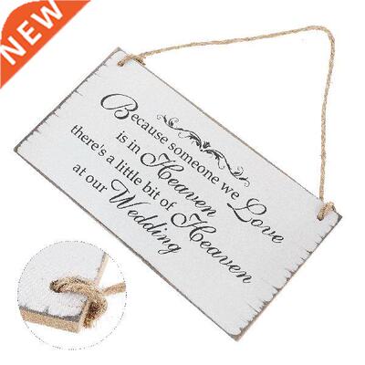 1 Pc Hangng Board Delcate Wooden Hemp Rope Weddng