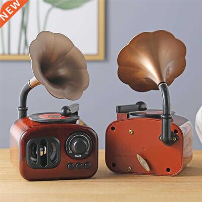 Retro Gramophone Musicbox Retro Phonograph Shape Music Box C