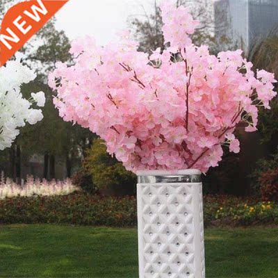 2pc 110cm 3 fork long slk pnk cherry branches Artfcal