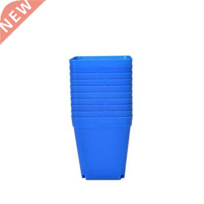 10pcs Square pots Plastic Plants Pot Flower Plastic Planter