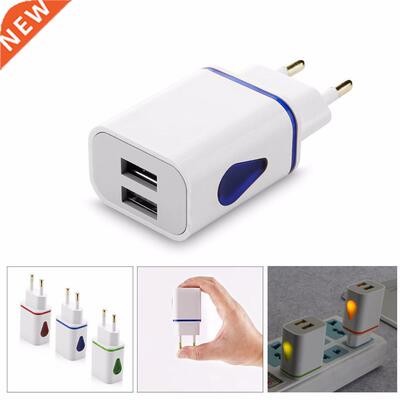USB Wall Charger Dual Port 5V 2A Adapter Output Travel Plug