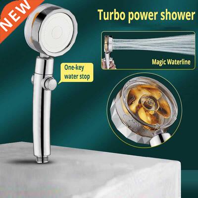 Rainfall Turbo Fan Shower He 360 Rotating High Pressure Wa