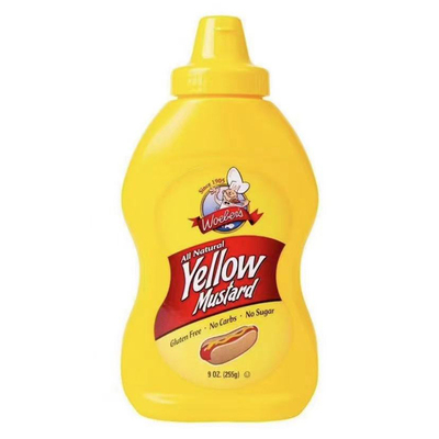 美国韦贝尔黄芥末酱255g调味酱沙拉酱千岛酱面包酱佐食易挤装代购