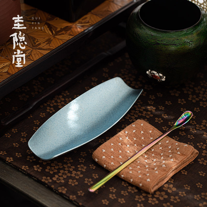 圭隐堂纯钛茶拔茶则套装家用醒茶器赏茶器茶荷茶匙功夫茶道零配