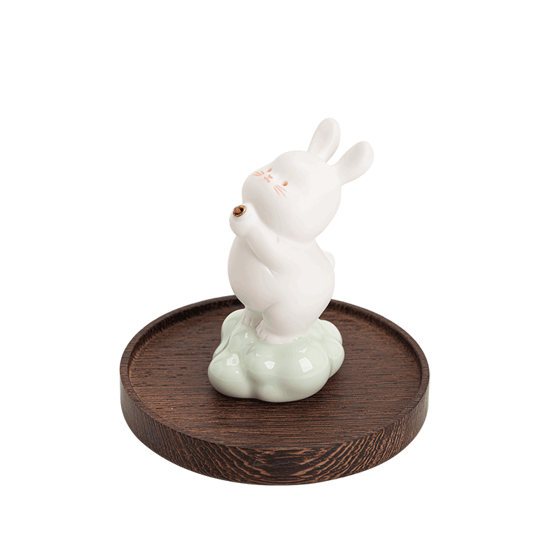 圭隐堂可爱兔子陶瓷线香插