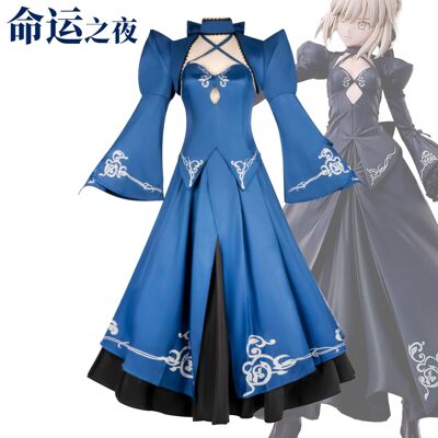 命运之夜cos服 黑saber礼服 剑士服阿尔托利亚cosplay动漫服装