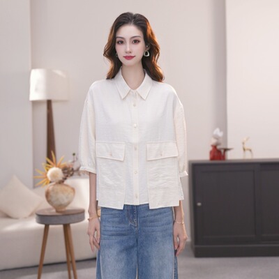 AMASS/阿玛施26新款新中式衬衣重工高级百搭气质衬衫530125