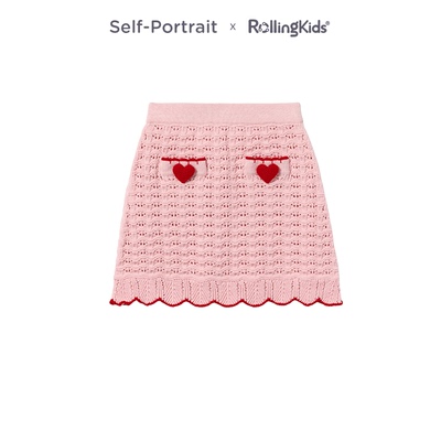 Self-Portrait 女童短裙甜美时尚粉色半身裙丨RollingKids