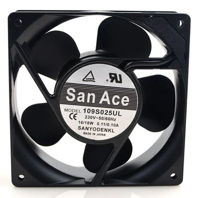 日本三洋 SAN ACE120 109S025UL 12038 230V 12CM 变频器机柜风扇