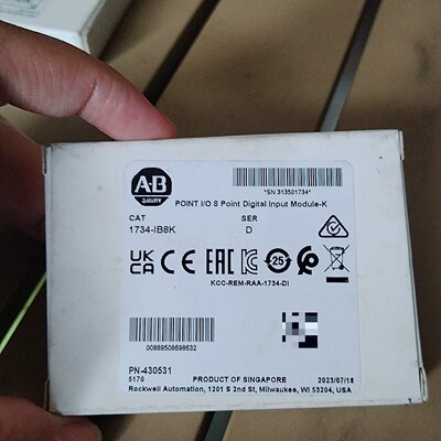 议价AB模块1734-IB8K，POINT I/O 8点数字输入可维修