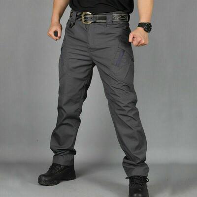 Men Tactical cargo Pants Army Fashion Outdoor Hiking kking C