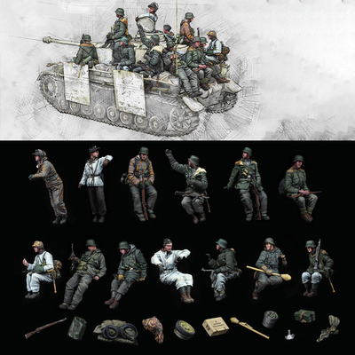 1/35兵人白模树脂模型