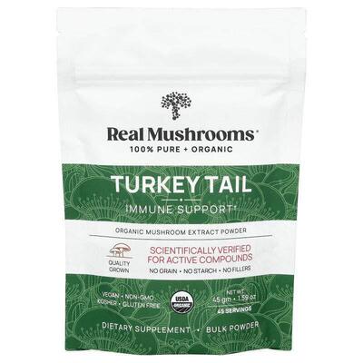 Real Mushrooms,云芝，有机蘑菇浸膏粉，1.59 盎司（45 克）