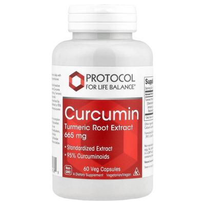 Protocol for Life Balance,姜黄素，姜黄根提取物，665 毫克，60