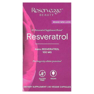 Reserveage Beauty,白藜芦醇，30 粒素食胶囊