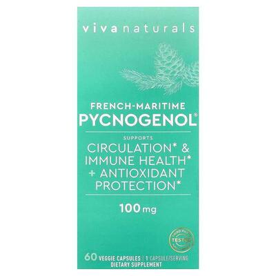 Viva Naturals,法国滨海 Pycnogenol，60 粒素食胶囊