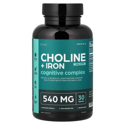 Thinbi,Choline + Iron, 60 Capsules