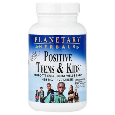 Planetary Herbals,情绪积极补充，青少年与儿童，435毫克，120粒