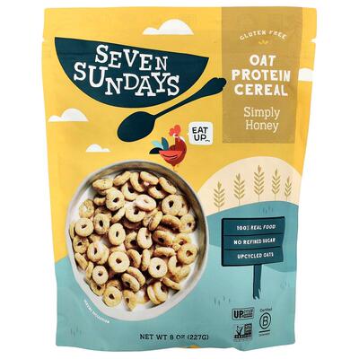 Seven Sundays,燕麦蛋白麦片，简单蜂蜜，8 盎司（227 克）
