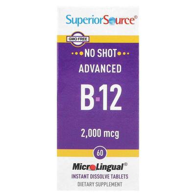 Superior Source,高级 B-12，2000 微克，60 片 Microlingual® 速