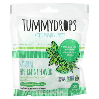 Tummydrops,天然薄荷，33 粒锭剂