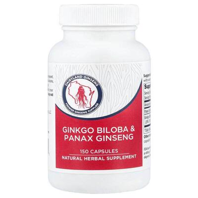 Dairyland Ginseng,Ginkgo Biloba & Panax Ginseng, 150 Cap
