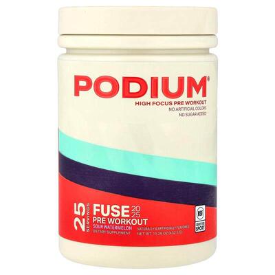 Podium Nutrition,Fuse 2025, Pre Workout, Sour Watermelon, 15