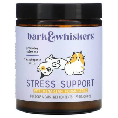 Mercola博士,Bark &amp;amp;amp; Whiskers™，压力支持，猫狗