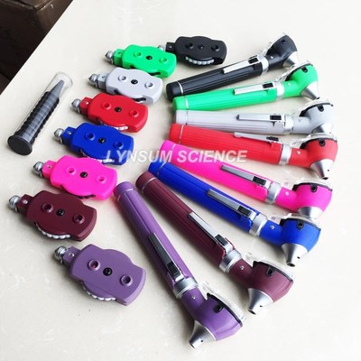 LED Fiber Optic Otoscope Ophthalmoscope Ear Care ENT Diagno