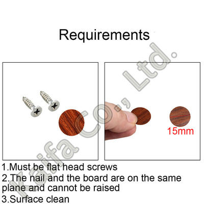 100 Sheets MC-194 White PVC 15mm Self Adhesive Decorative Fi