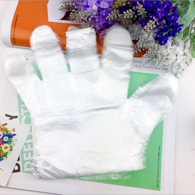 Disposable gloves PE plastic film catering beauty household