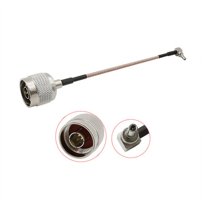 Right Angle CRC9 Male to N Male RF Connector RG316D Coaxial