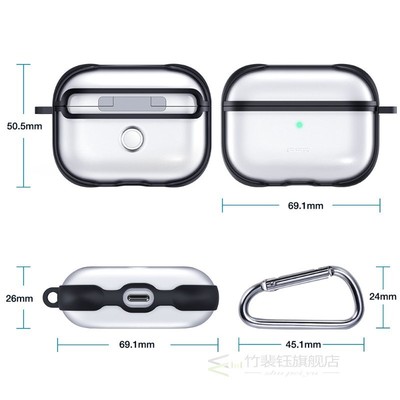 ESR for AirPods Pro Case with Keychain Hook Up Protective C