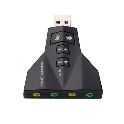 USB Sound Adapter External Virtual 7.1 Channel 3D Sound Card