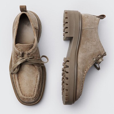 Withered 2021 England Style Genuine Leather Women England St