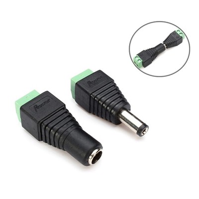 5.5mm x 2.1mm 5Pairs/1Pair DC Plug DC Power Cable Male/Femal