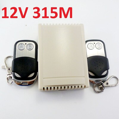 315M DC 12V 2Ch RF Wireless Delay Timer Self-locking Momenta