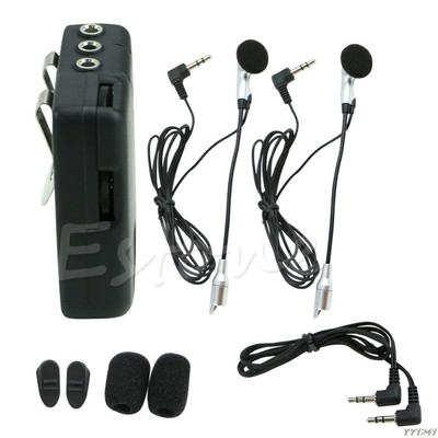 Motorbike Motorcycle Helmet 2-way Intercom Headset Communica
