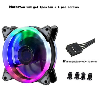 9cm 92mm LED Fan 90mm 4PIN 3PIN PC Desktop Computer Case Coo