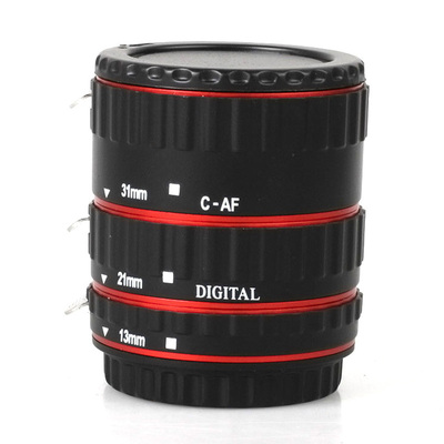 Ring Extention Tube Metal Mounting Easy Install Red Auto Foc