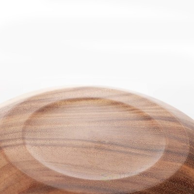 3pcs Wooden Salad Bowl Large Round Wood Salad Soup Dining Bo