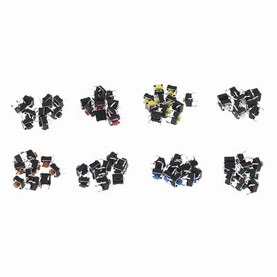 80pcs/lot 6*6*5 tact switch, 4 foot inching button, 6x6x5 mi