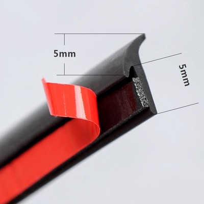 Rubber Car Door Seal Slanted T-type Front Bumper Auto Seal R