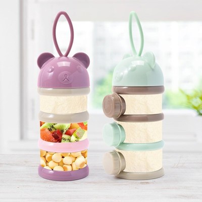 3/4 Layers Baby Milk Powder Formula Dispenser Food Storage B