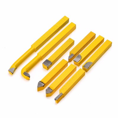Cheapest 9pcs/Set YW1 Carbide Brazed Tip Tipped Lathe Cutter